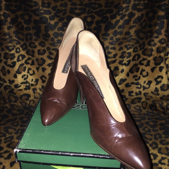 MAUD FRIZON | Shoes | Maud Frizon From Paris Brown Leather Pumps | Poshmark